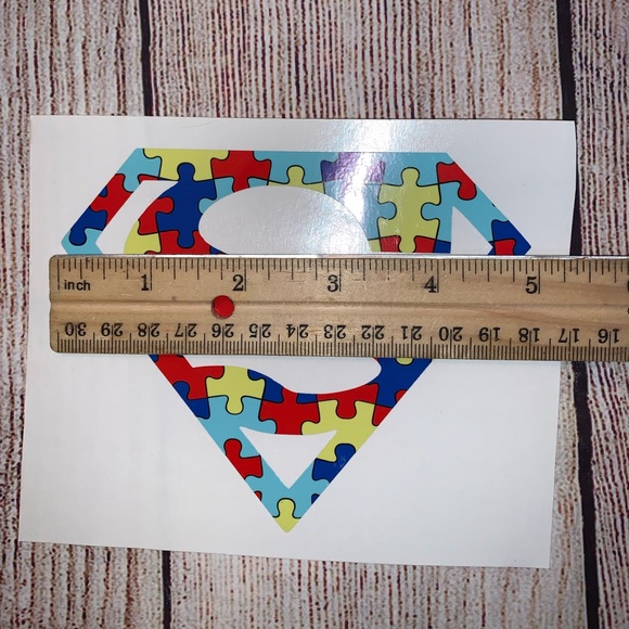 Other | Superman Autism Awareness Puzzle Decal | Poshmark